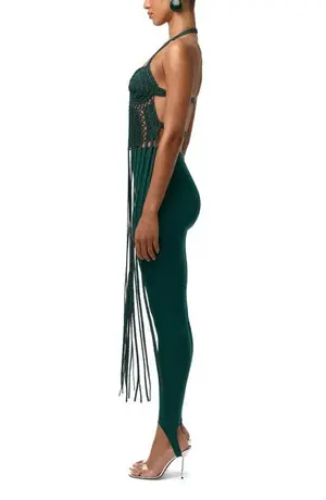 Naked Wardrobe Fringe Halter Top