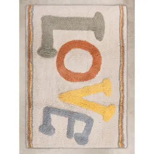 GAURI KOHLI Love Bath Mat 24"x36 - Multicolored