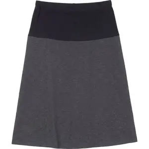 TOUCHE ECLAT Maternity Stretch Ponte Flared Skirt - Charcoal