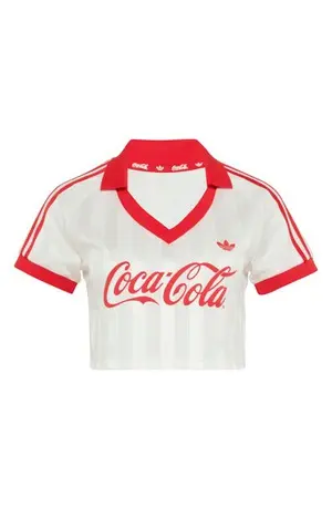 Adidas X Coca-cola Cropped Polo Jersey