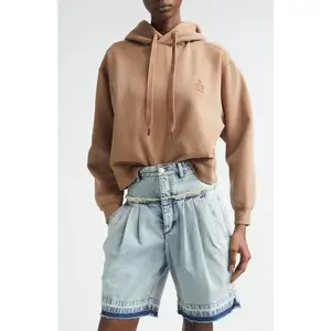 Isabel Marant Étoile Salmy Cotton Blend Hoodie - Camel