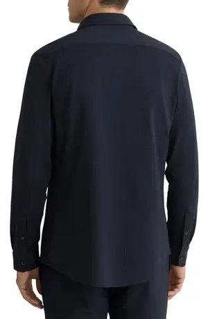 REISS Solarko Seersucker Button-up Shirt