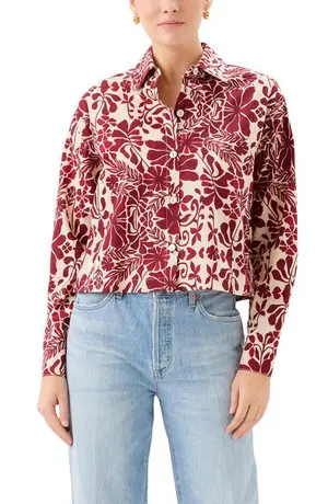 Fifteen Twenty Lena Floral Cotton Button-up Shirt