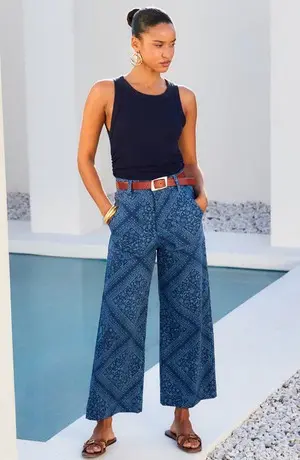 Fifteen Twenty Rylee Wide Leg Crop Pants