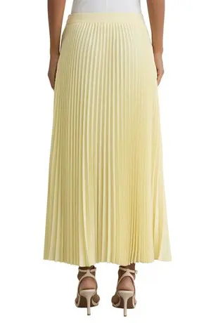 REISS Amelie Belted Pleated Skirt