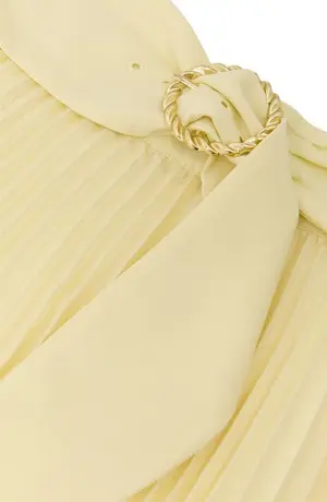 REISS Amelie Belted Pleated Skirt