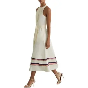 REISS Sara Belted A-line Dress
