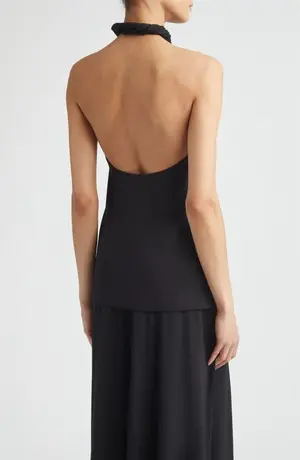 TOTEME Twisted Jersey Halter Top