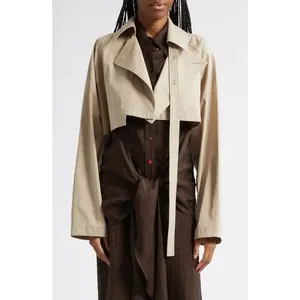 Ossou Maeve Crop Trench Coat