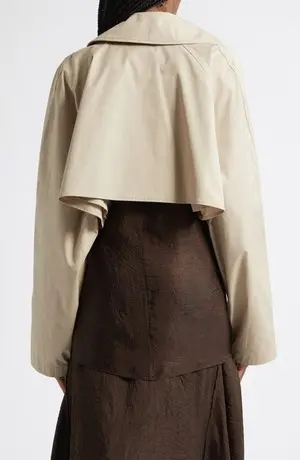 Ossou Maeve Crop Trench Coat