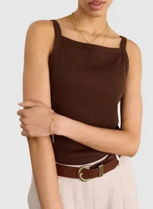 BAUKJEN Cecilia Organic Cotton Rib Tank