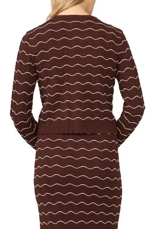 Ted Baker London Ripple Scallop Cardigan