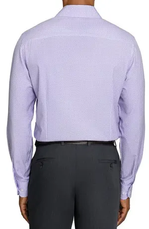 W.R.K Round Geo Print Performance Dress Shirt