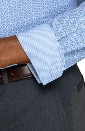W.R.K Round Geo Print Performance Dress Shirt