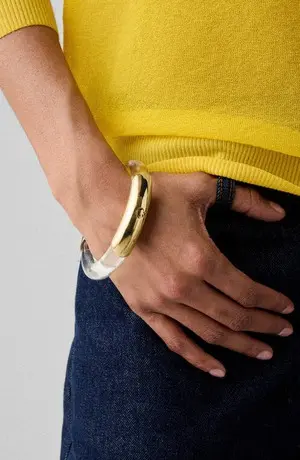 Kate Spade New York Glow Up Bangle Bracelet - Clear.