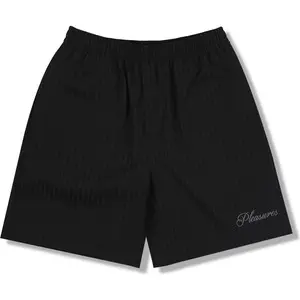 PLEASURES Textured Stripe Active Shorts - Black