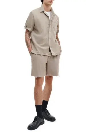 Rag & Bone Resort Short Sleeve Denim Button-up Shirt