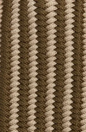 Nordstrom Woven Elastic Belt With Leather Trim - Olive Dark