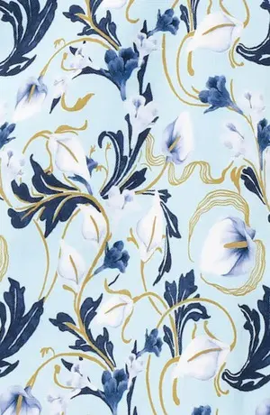 THE LULO PROJECT Floral Linen & Cotton Mini Dress