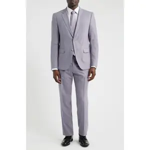 BOSS Huge Mélange Wool Suit - Medium Purple
