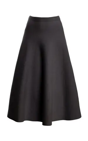 Brandon Maxwell Virgin-wool Midi Skirt