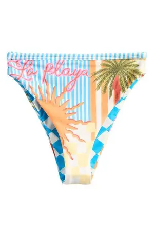MAAJI Beach Static Sully Reversible High Waist Bikini Bottoms