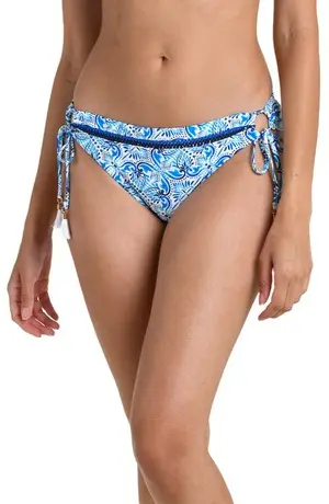 La Blanca Costa Azul Tie Side Bikini Bottoms - Blue