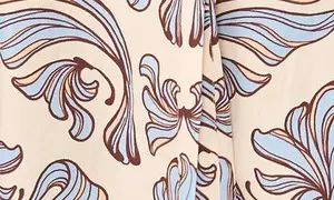 Halogen Printed Belted Midi Shirtdress