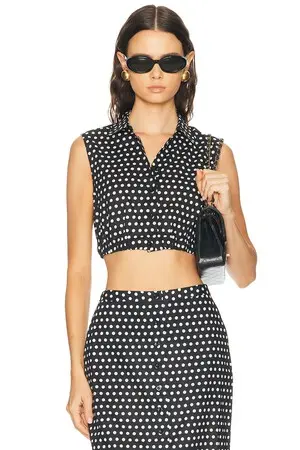 FRAME The Polka Dot Top
