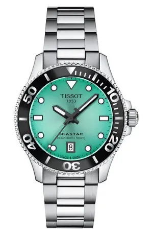 TISSOT Seastar 1000 Swiss Quartz Watch - Turquoise