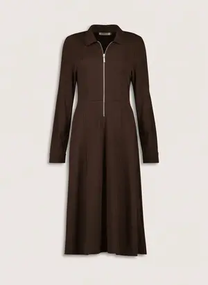 BAUKJEN Mariposa Ponte Zip Front Midi Dress