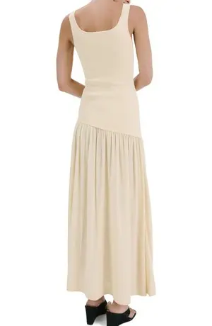 Mango Asymmetric Cut Knit A-line Dress