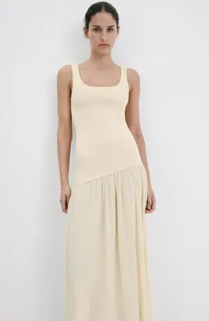 Mango Asymmetric Cut Knit A-line Dress