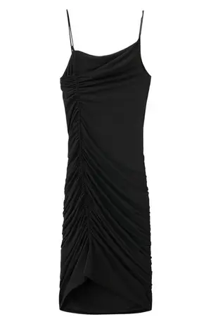 Mango Asymmetrical Ruched Body-con Dress