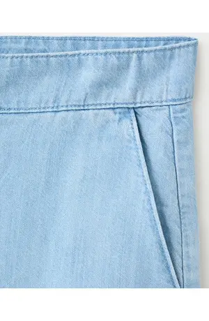 Mango Low Rise Denim Bermuda Shorts