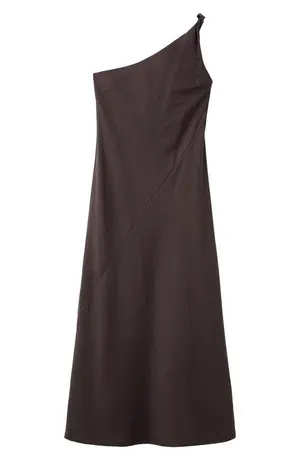 Mango One-shoulder Maxi Dress