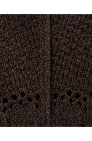 Mango Crochet Mid Rise Mini Shorts