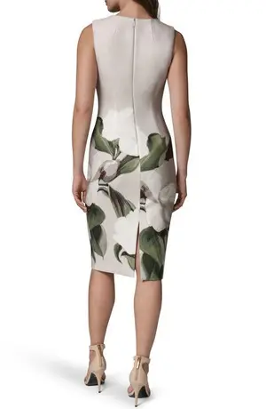 Donna Karan New York Floral Print Sheath Dress