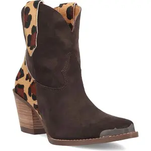DINGO Texas Charm Calf Hair Bootie - Brown
