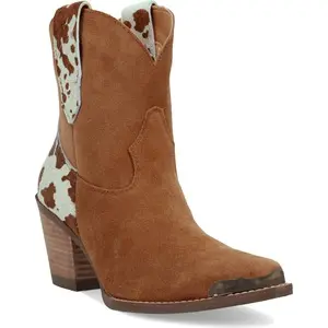 DINGO Dingo Texas Charm Calf Hair Bootie Camel