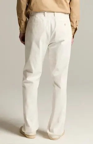 Vince Louie Cotton & Linen Chinos - Blanco