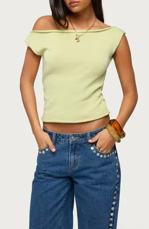 EDIKTED Lauria One-shoulder Sweater