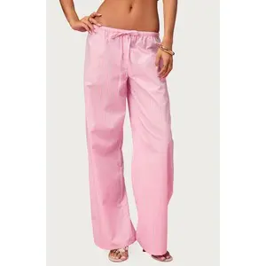 EDIKTED Icon Stripe Wide Leg Pants