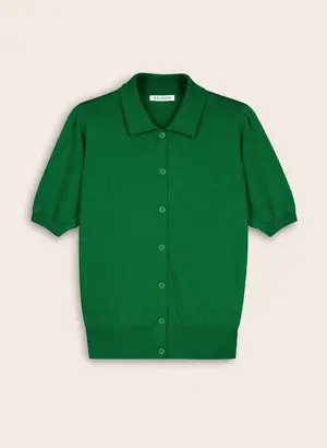 BAUKJEN Sara Short Sleeve Collared Cardigan