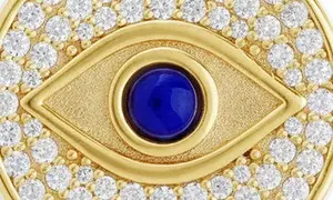 Sterling Forever Pavé Evil Eye Pendant Necklace