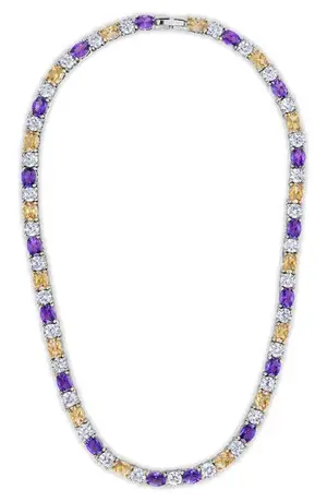 Sterling Forever Ophelia Tennis Necklace