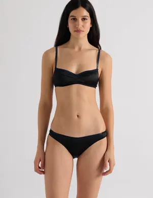 Araks Quincy Silk Charmeuse Panty - Black