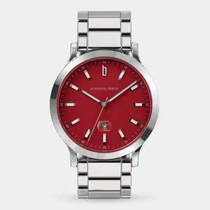Lilienthal Berlin Huxley Ii Crimson Stainless Steel Watch - Red
