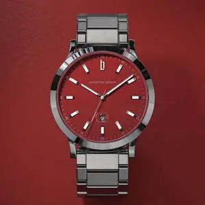 Lilienthal Berlin Huxley Ii Crimson Stainless Steel Watch