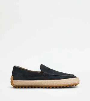 TOD'S Loafers In Suede - Blue